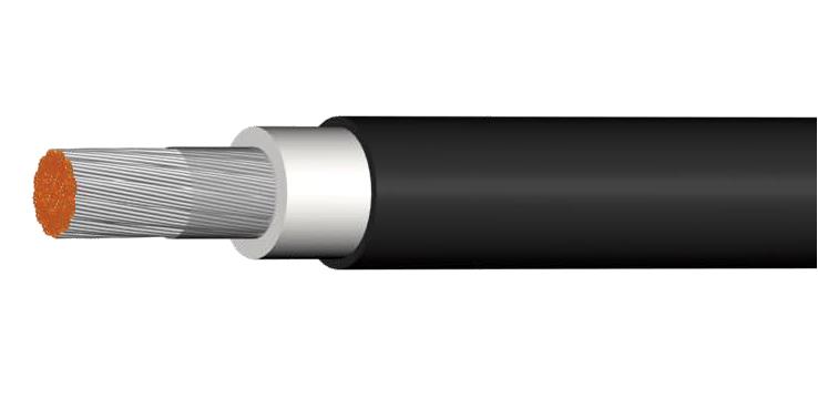 Kabel jednožilový 1-CHBU 1x300 pryžový, měděný