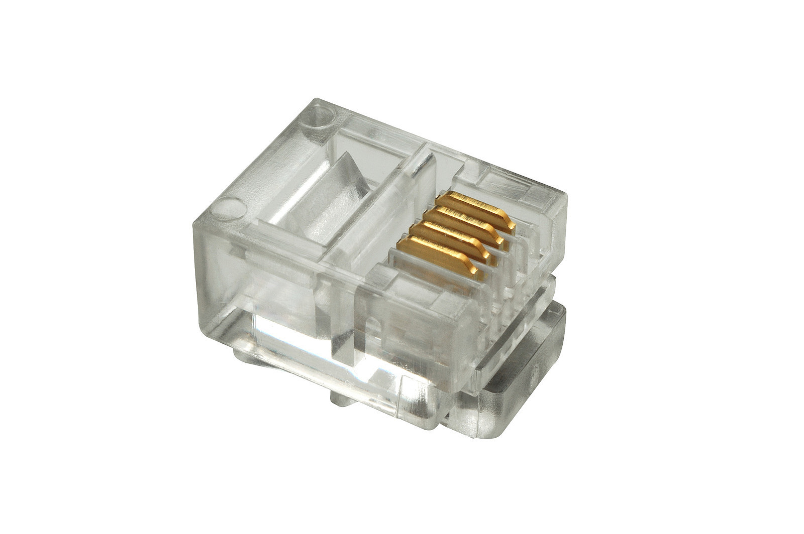 Konektor datový SOLARIX KRJ11, CAT3, UTP, RJ11, na plochý kabel, licna