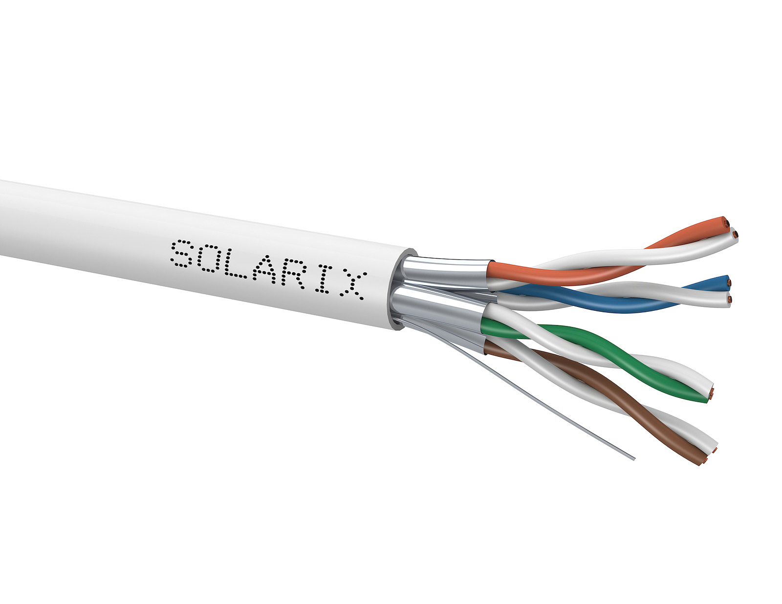 Intelek SXKD-6A-STP-LSOH Instalační kabel Solarix CAT6A STP LSOH Dca s1 ...