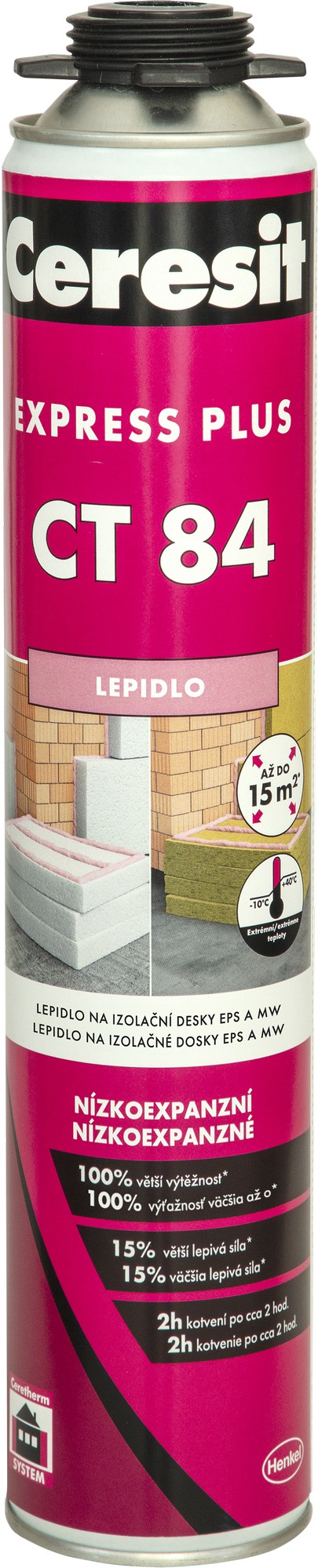 Lepidlo polyuretanové Ceresit CT 84 Express Plus , 850 ml