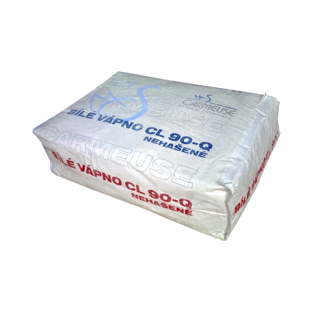 Vápno bílé nehašené Carmeuse CL90-Q 20 kg