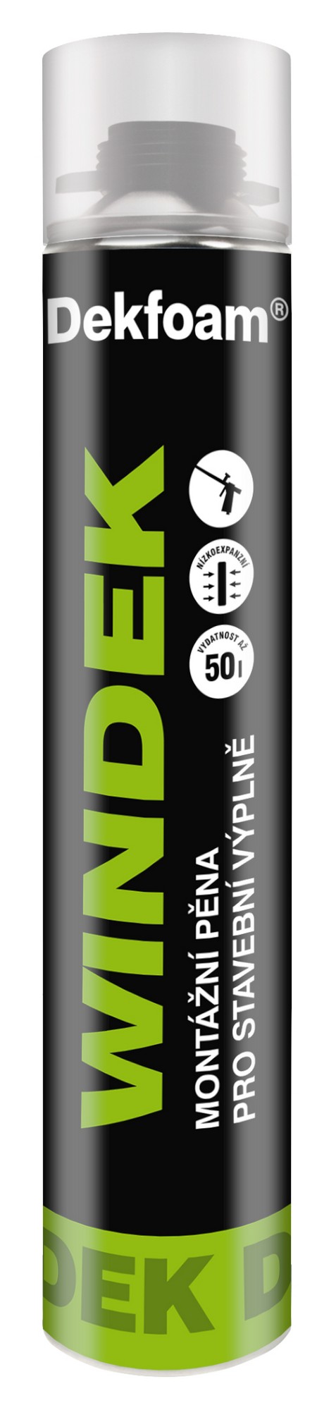 Pěna montážní DEKFOAM WINDEK pistolová 750 ml