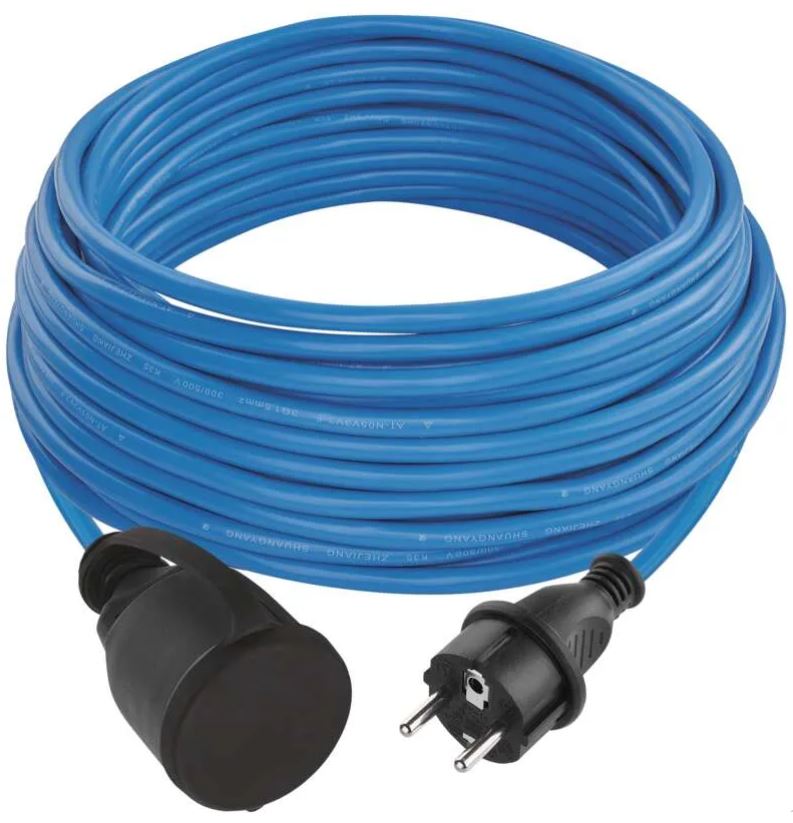 Kabel prodlužovací silikonový spojka Emos 20 m 1,5 mm2 IP 44