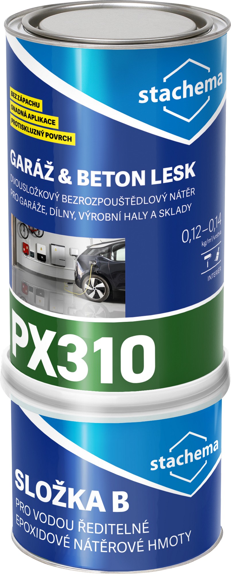 Nátěr epoxidový Stachema PX310 RAL 7040 lesk, 10 kg