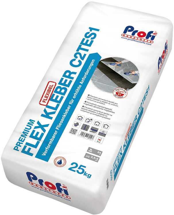 Lepidlo cementové Profi PREMIUM FLEX KLEBER C2TES1 25 kg