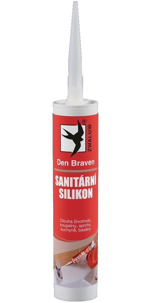 Silikón sanitárny Den Braven RL 280 ml biely