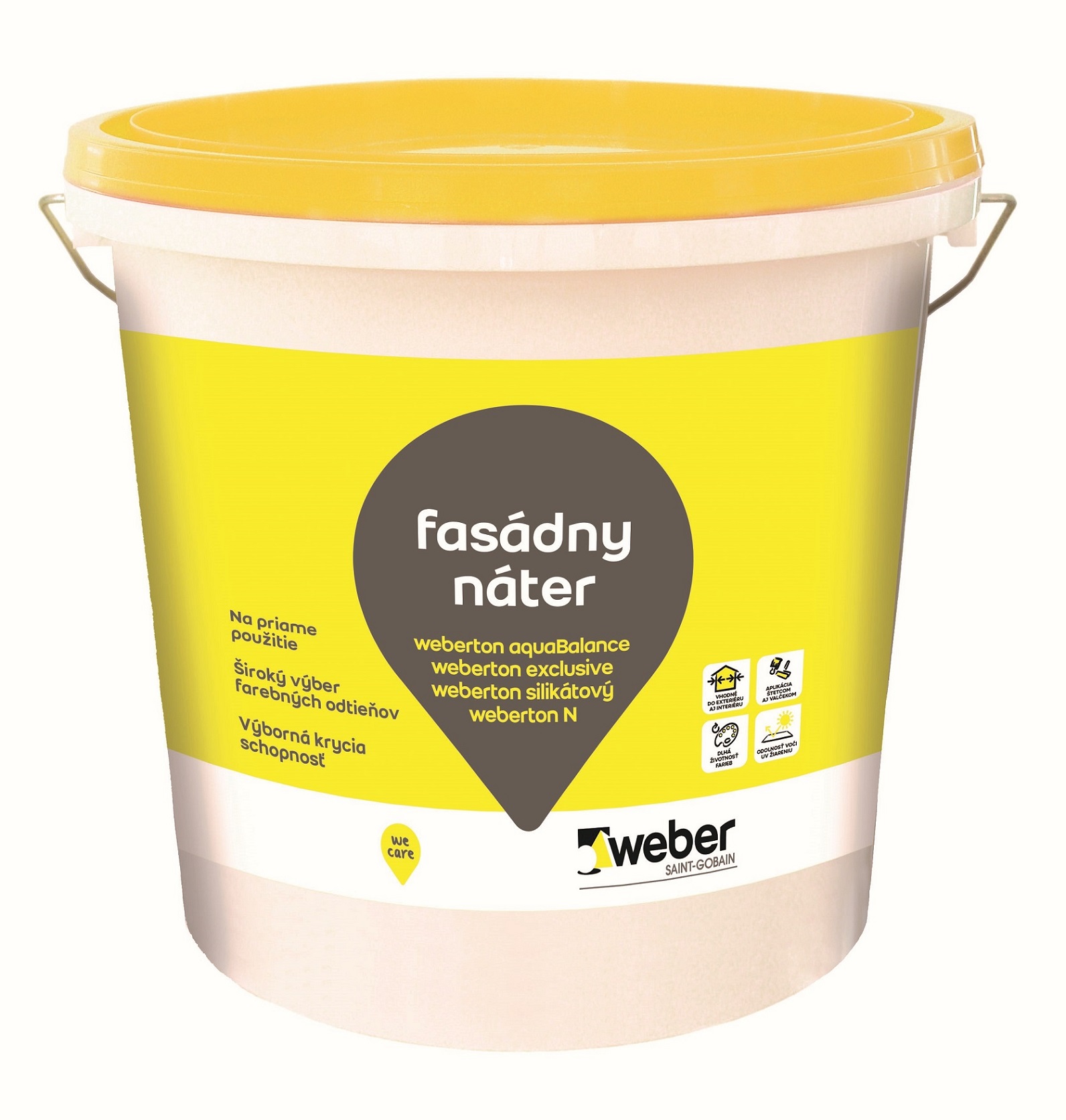 Náter fasádny weberton silikátový 5 kg