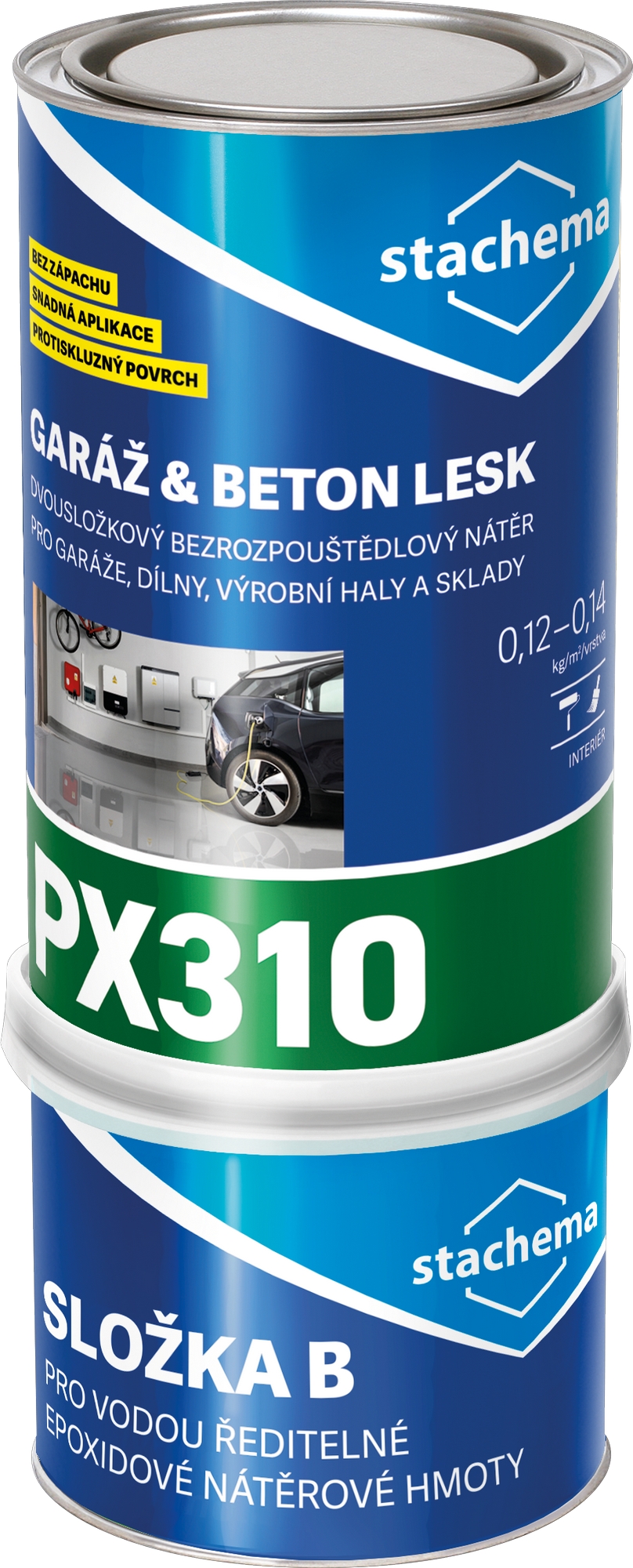 PX310 Garáž & beton lesk RAL 7045 (šedá) 1 kg