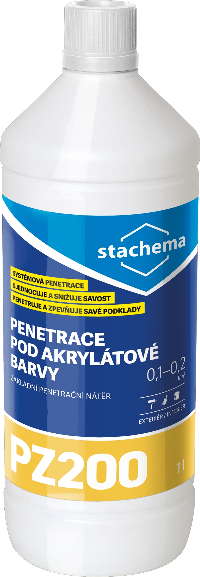 PZ200 Penetrace pod akrylátové barvy 1 l